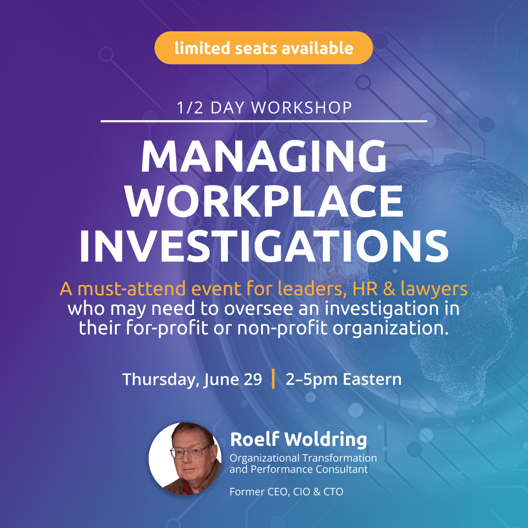 Master Workplace Investigations with Expert Workshop